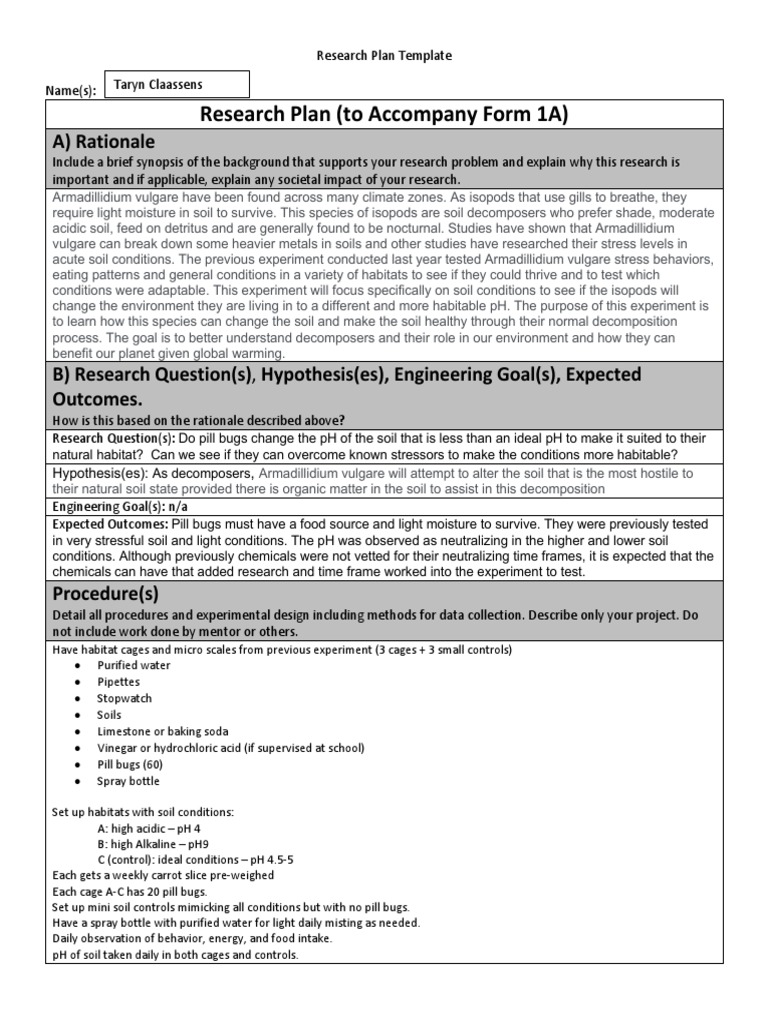 Isopod Soil pH Research Plan | PDF | Soil | Decomposition