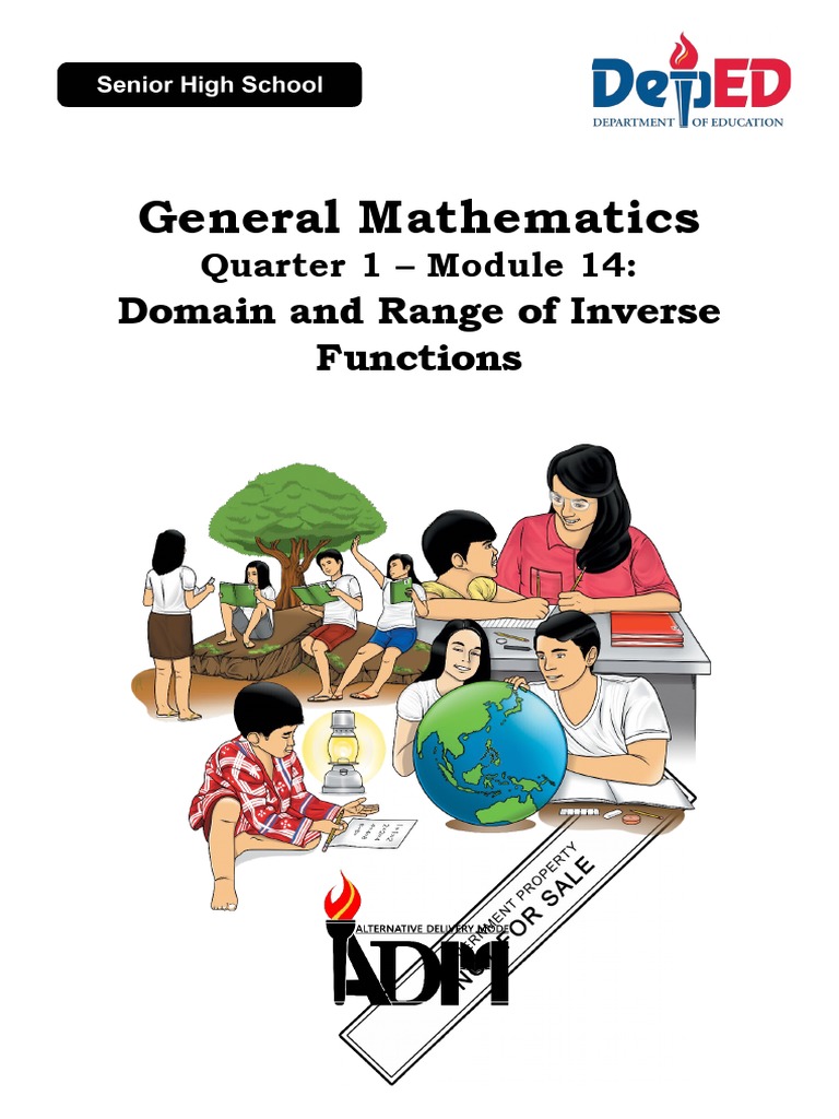 Gen Math11 - Q1 - Mod14 - Domain-And-Range-Of-Inverse-Functions - V1-Edited | PDF | Function ...