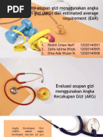 Tabel Angka Kecukupan Gizi (AKG) Indonesia Kementrian Kesehatan, 2019 | PDF