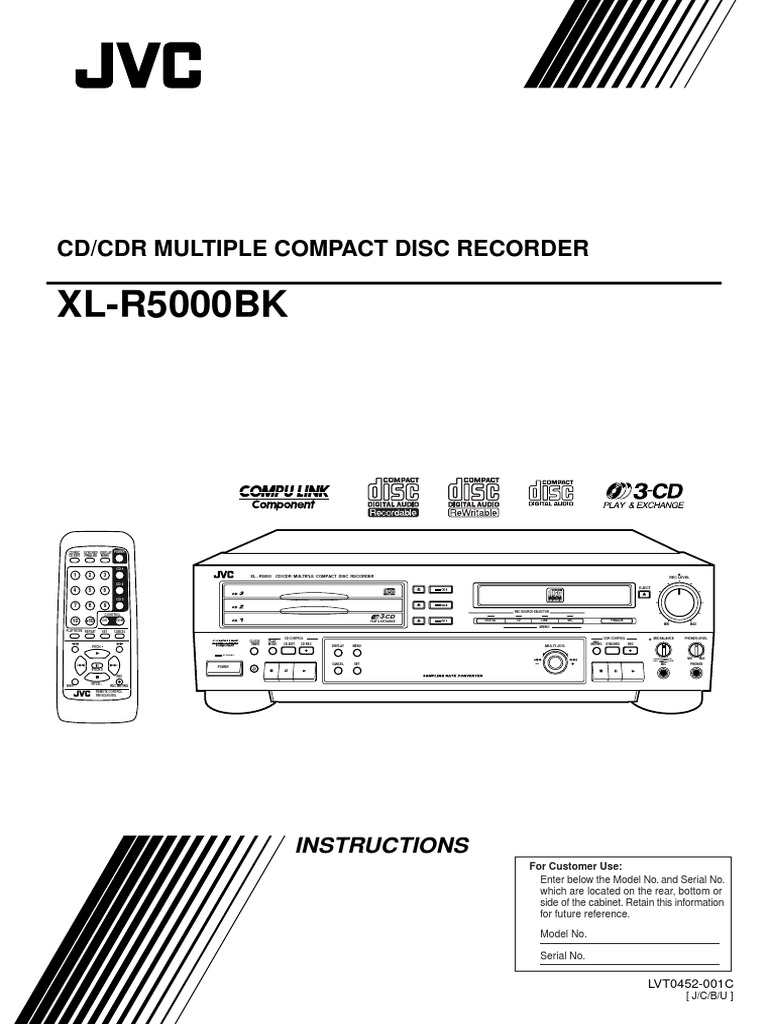 MANUAL JVC - xl-r5000 | PDF | Compact Disc | Ac Power Plugs And Sockets