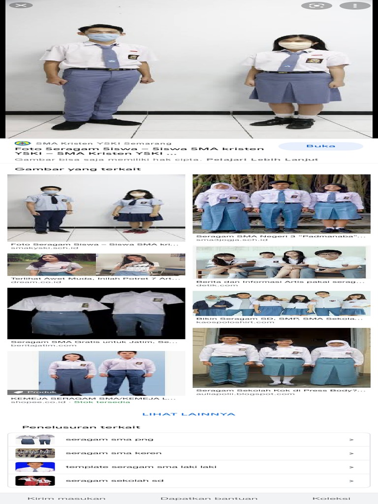 Template Seragam SMA Kristen YSKI | PDF