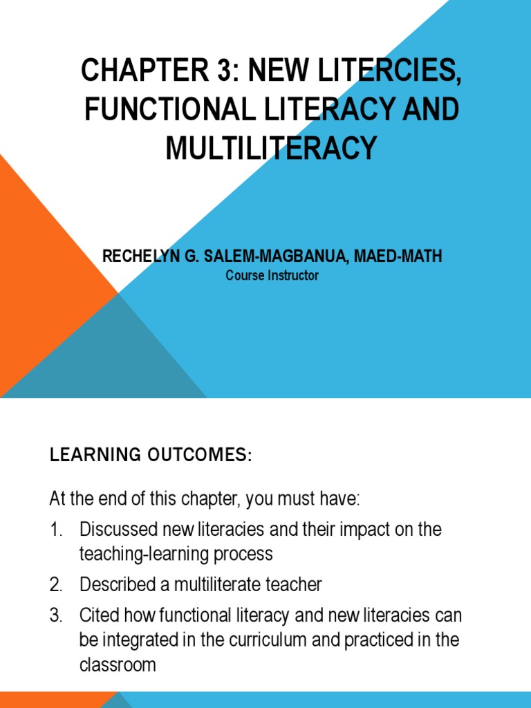 BENLAC Chapter 3 New | PDF | Literacy | Learning