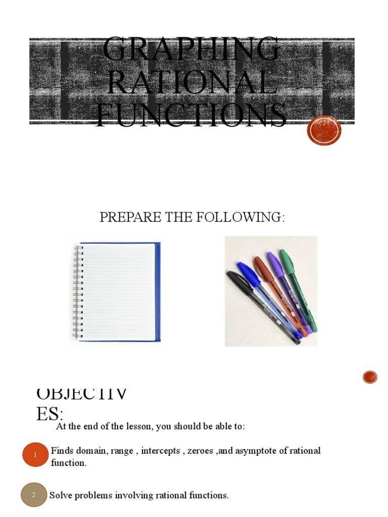 Graphing Rational Functions Pdf Asymptote Function Mathematics