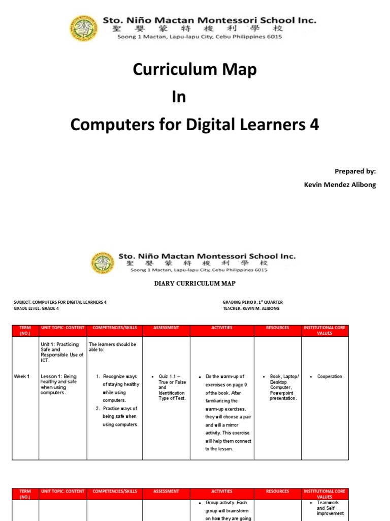 Grade 4 - Fourth Grading-CURRICULUM-MAP | PDF | Educational Assessment | Curriculum