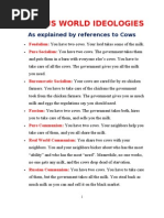 Government Types Explained with Cows | PDF | Communism | Calf