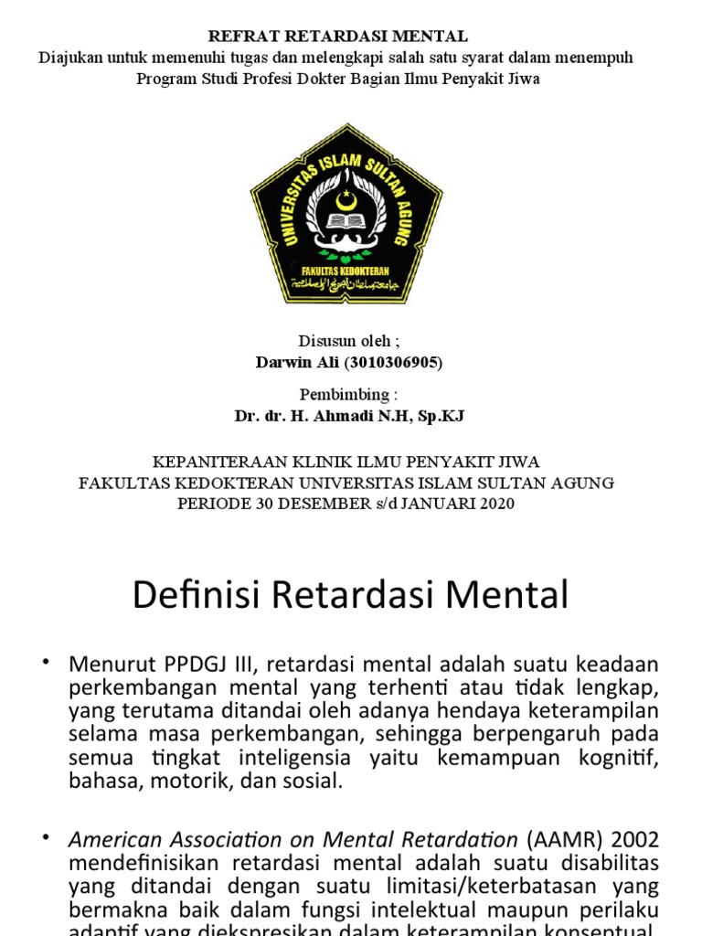 Retardasi Mental | PDF | Pengembangan Diri