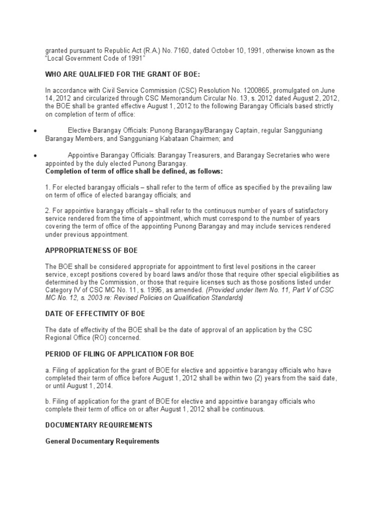 BOE Eligibility and Application Guide | PDF | Identity Document ...