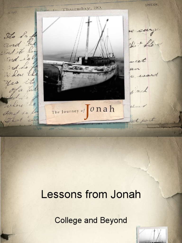 Lessons From Jonah | PDF | Jonah | Love