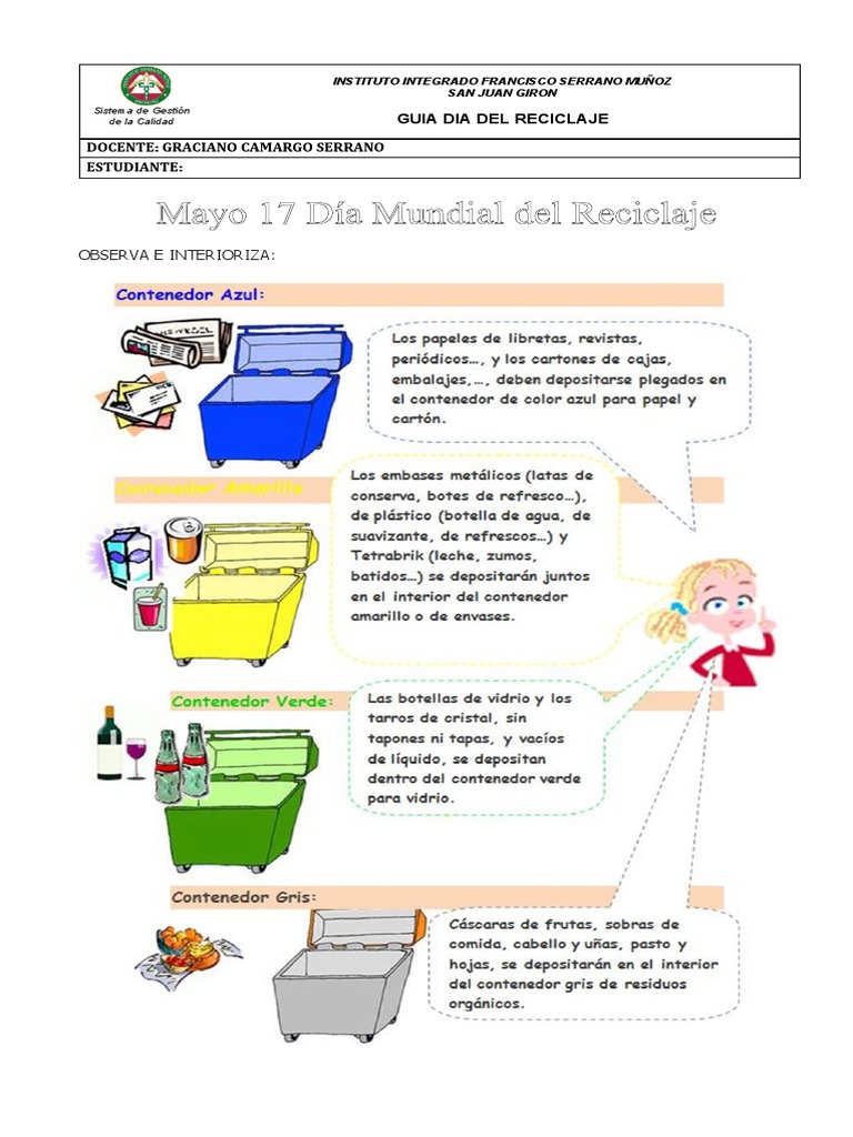 Guia Dia Mundial Del Reciclaje | PDF
