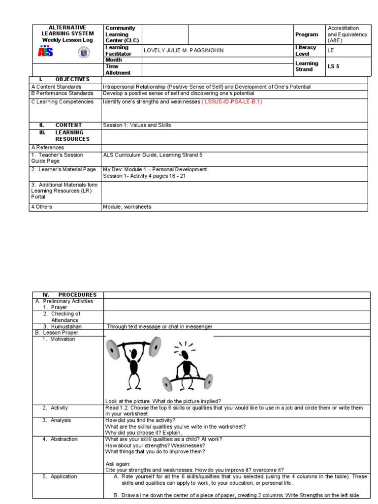 WLL Activity 4 M1 My Dev | PDF | Learning | Teachers