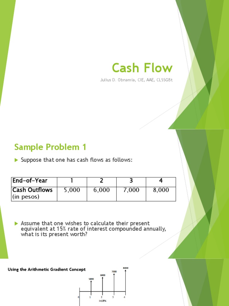 Cash Flow Analysis and Examples | PDF | Applied Mathematics