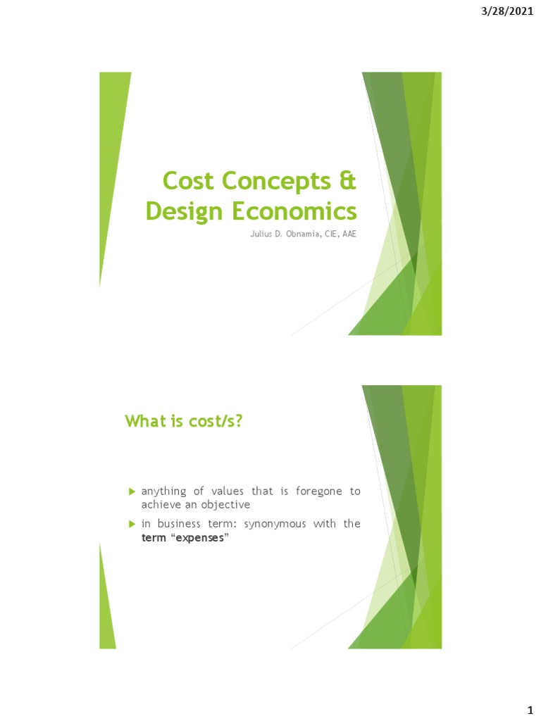 Chapter 2 - Cost Concepts and Design Economics Solutions | PDF ...