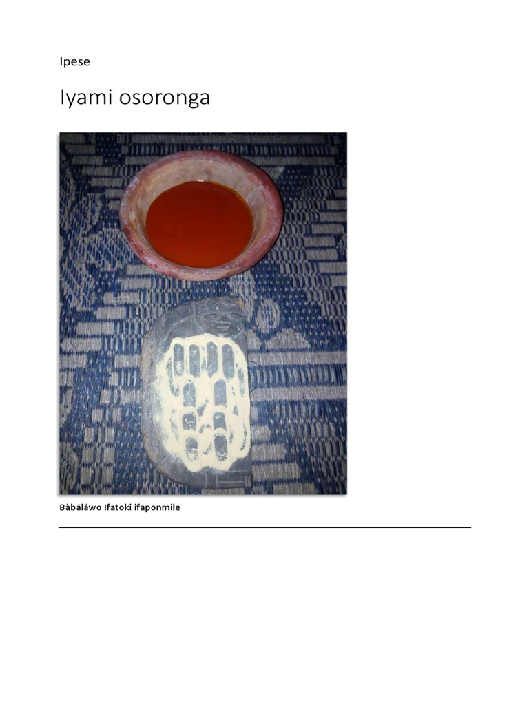 Iyami Osooronga | PDF | Brujería | Amor