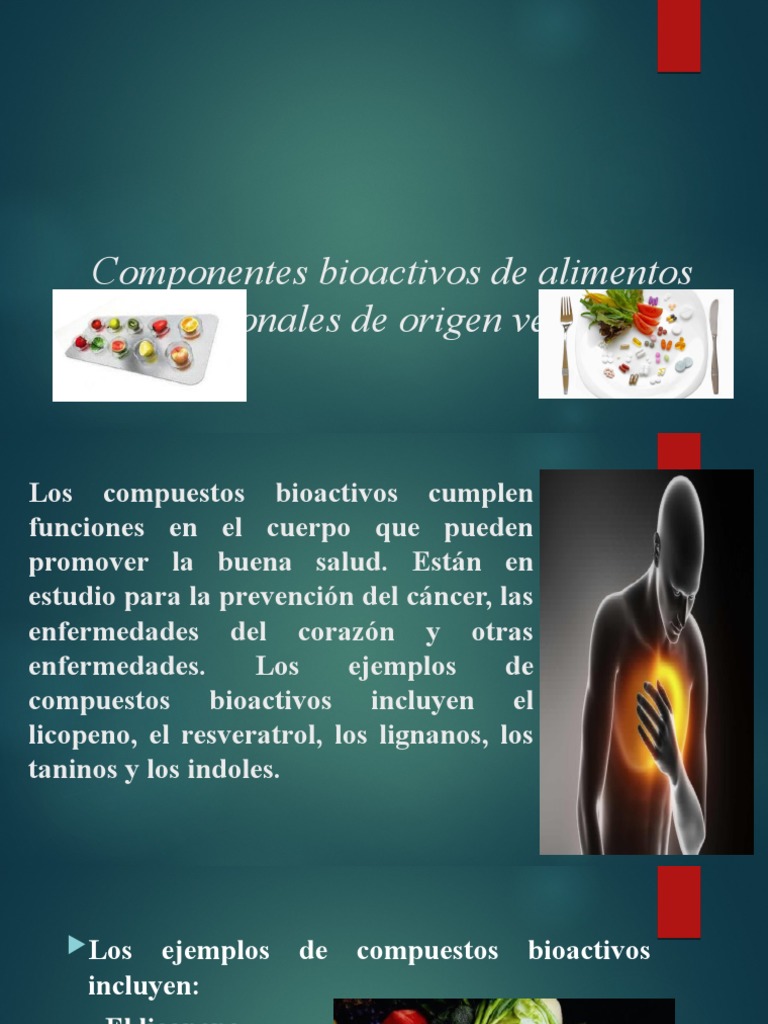 Componentes Bioactivos de Alimentos Funcionales de Origen Vegetal | PDF ...