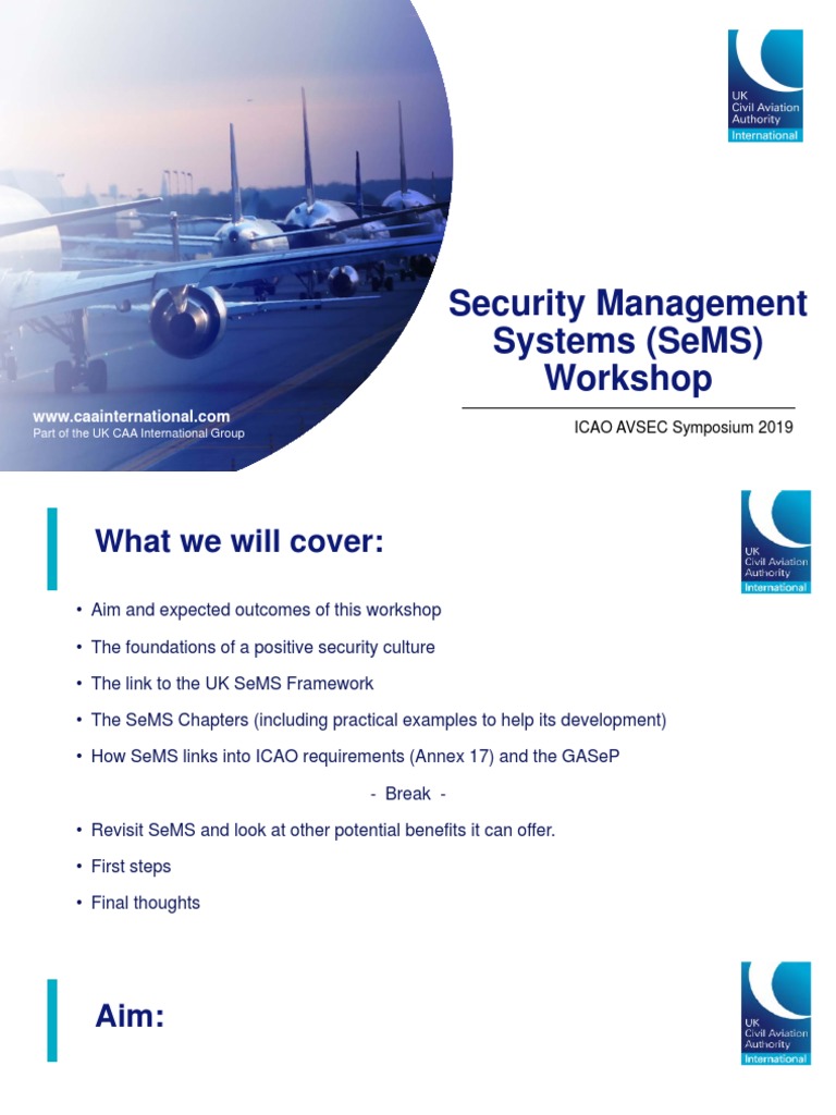 ICAO SeMS - Final | PDF | Risk Management | Risk