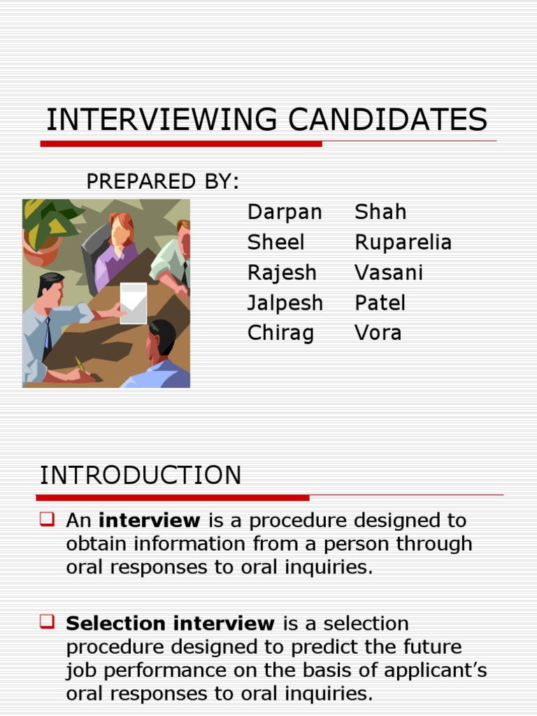 HRM INTERVIEWING CANDIDATES | PDF | Interview | Human Nature