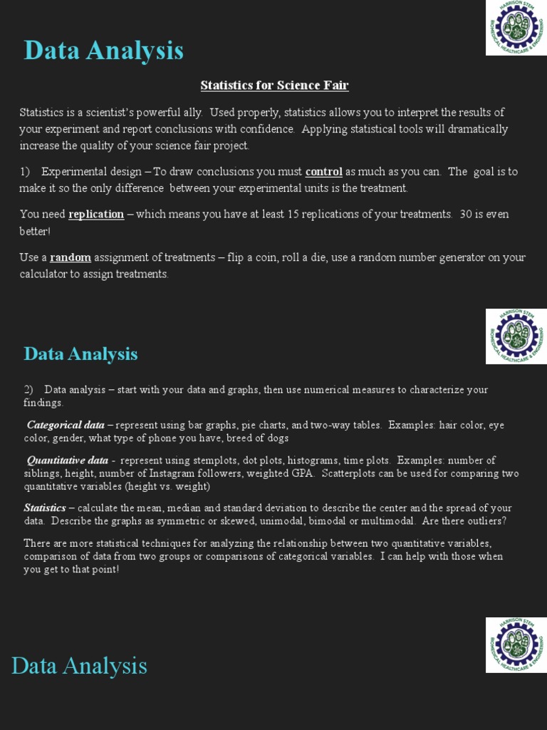 Enhancing Science Fair Projects with Statistics | PDF | Career & Growth ...