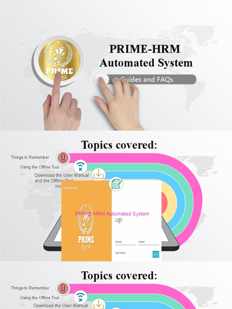PRIME-HRM Automated System FAQs Final | PDF | Online And Offline | Login