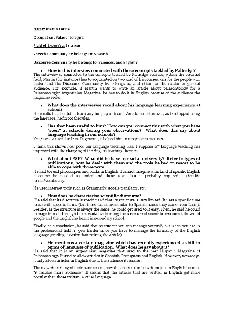 ESP Assignment | PDF | English Language | Language Education