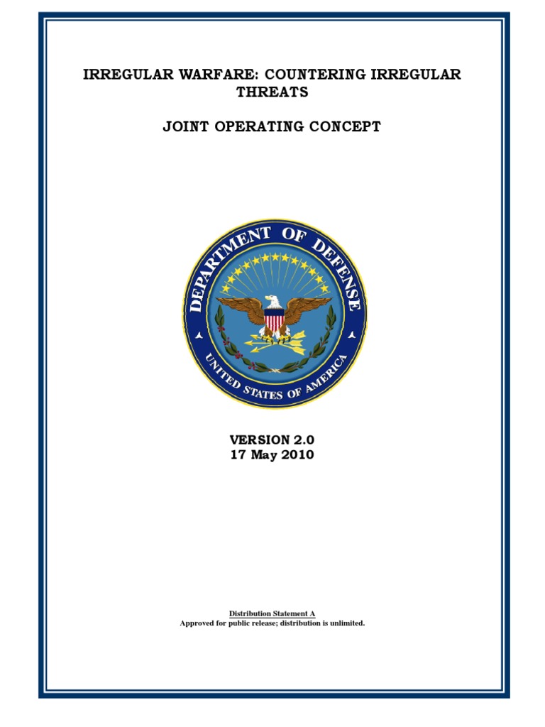 Irregular Warfare: Countering Irregular Threads | PDF | Counter ...