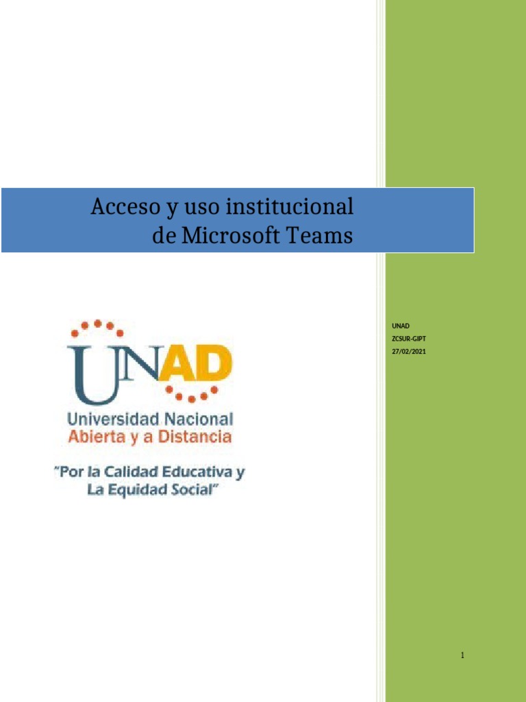 Acceso y Uso Microsoft Teams | PDF | Microsoft | Edad de información