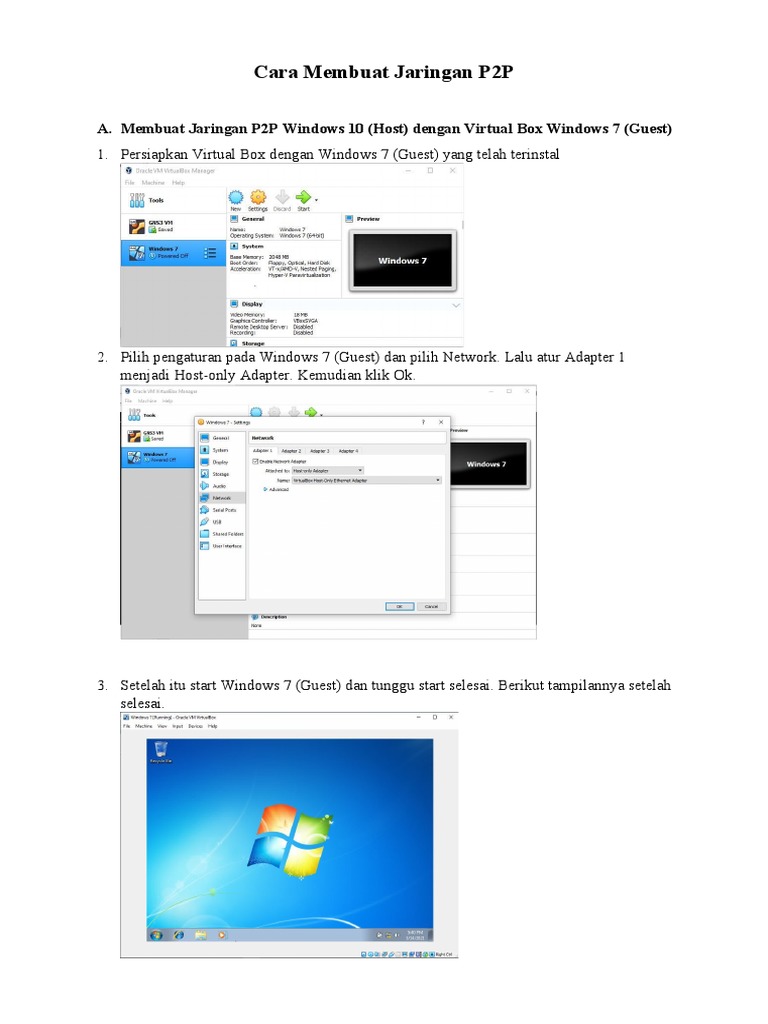 Panduan Jaringan P2P Windows 10 dan 7 | PDF