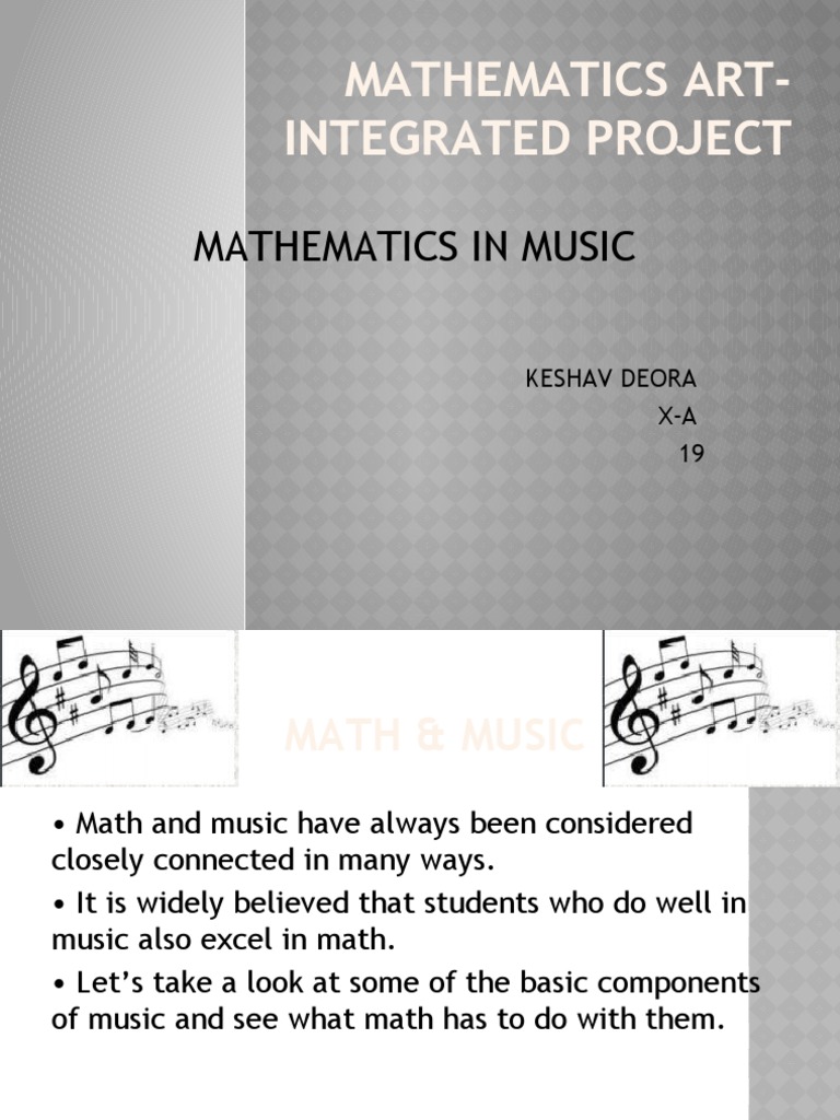 Mathematics Art-Integrated Project | PDF | Frequency | Hertz