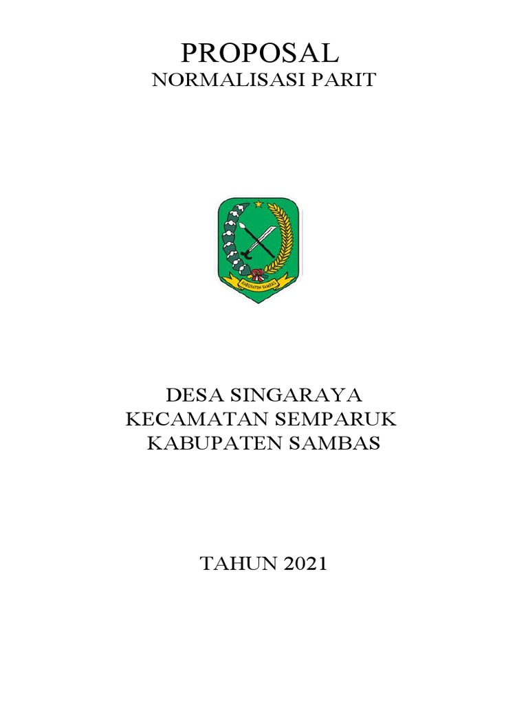 Proposal Normalilasi Parit | PDF