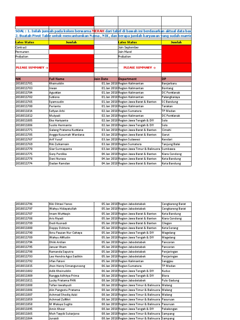 Test Excel | PDF