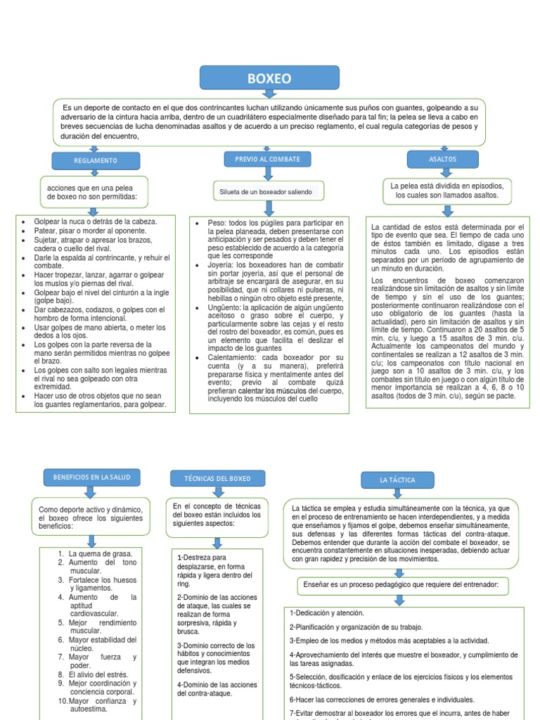 Mapa Conceptual - Boxeo | PDF | Deportes de combate
