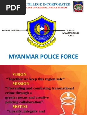 Myanmar Police Logo Myanmar Police Power YouTube