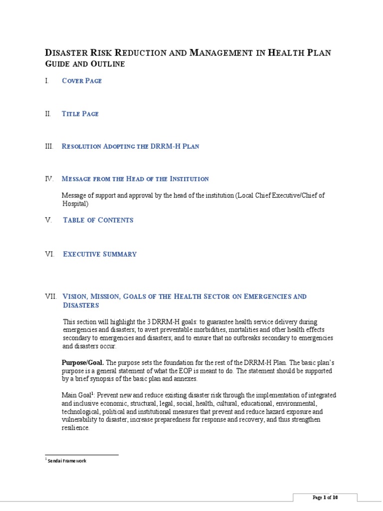 DRRM-H Plan Outline and Guide - July2021 Wrefs | PDF | Emergency ...