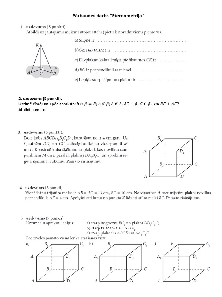 Stereometrija 2v | PDF