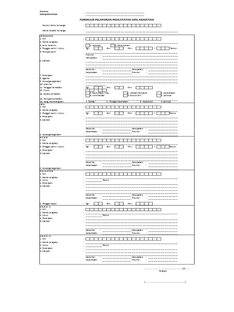 Formulir F2.31 | PDF