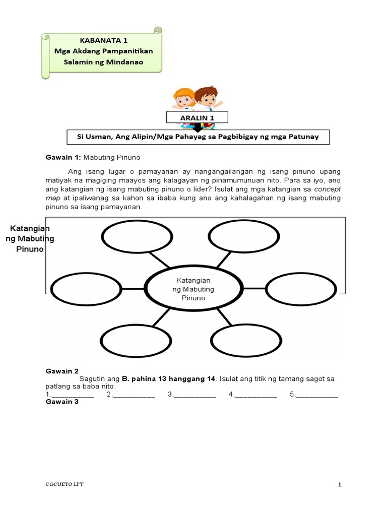 Filipino 7 UNANG MARKAHAN | PDF