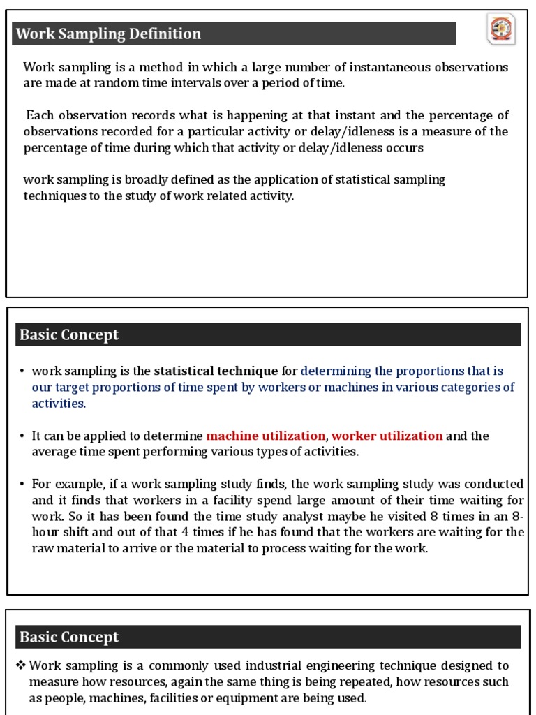 Work Sampling | PDF | Confidence Interval | Sample Size Determination