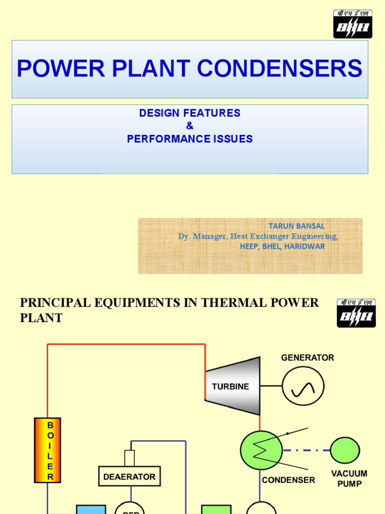 Power Plant Condensers: Design Features & Performance Issues | PDF ...