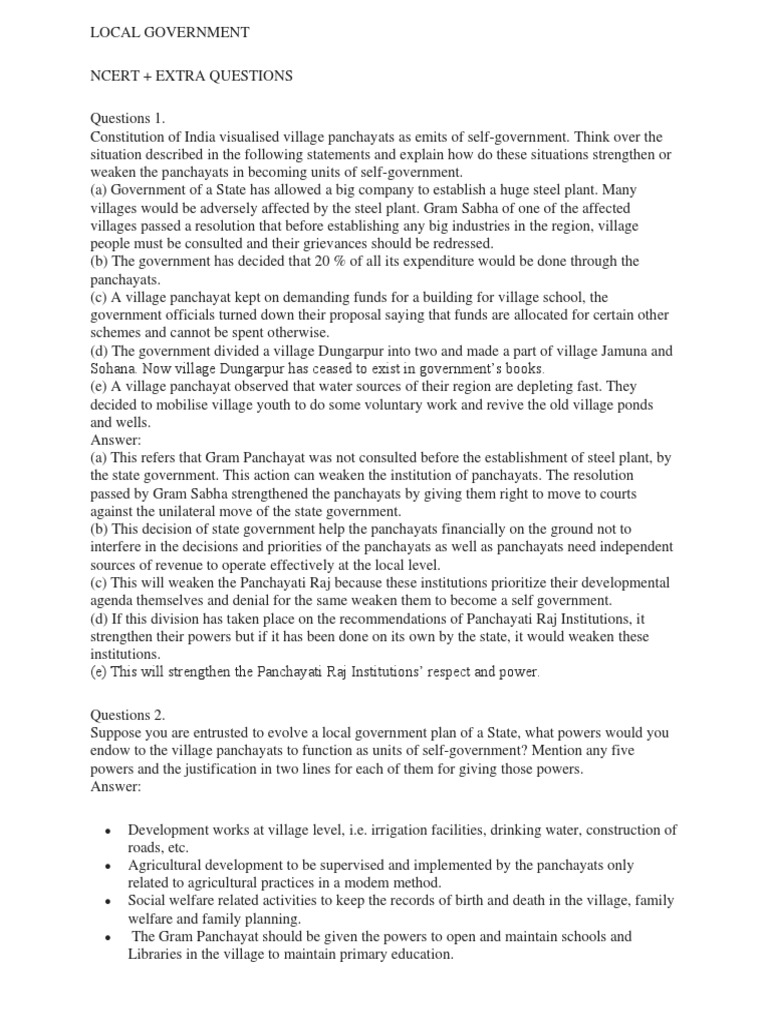 Local Government | PDF | Government | Policy