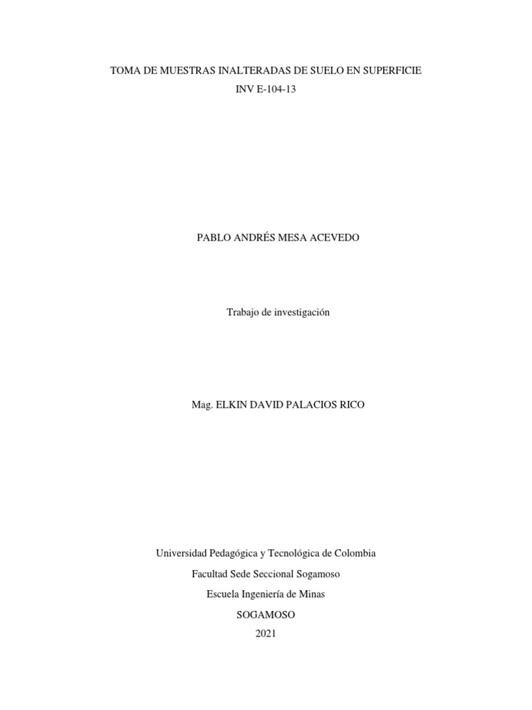 Norma Invias E-104 Presentar | PDF