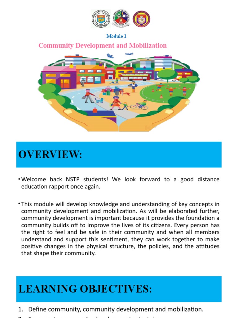 Community Development and Mobilization Guide | PDF | Community | Goal