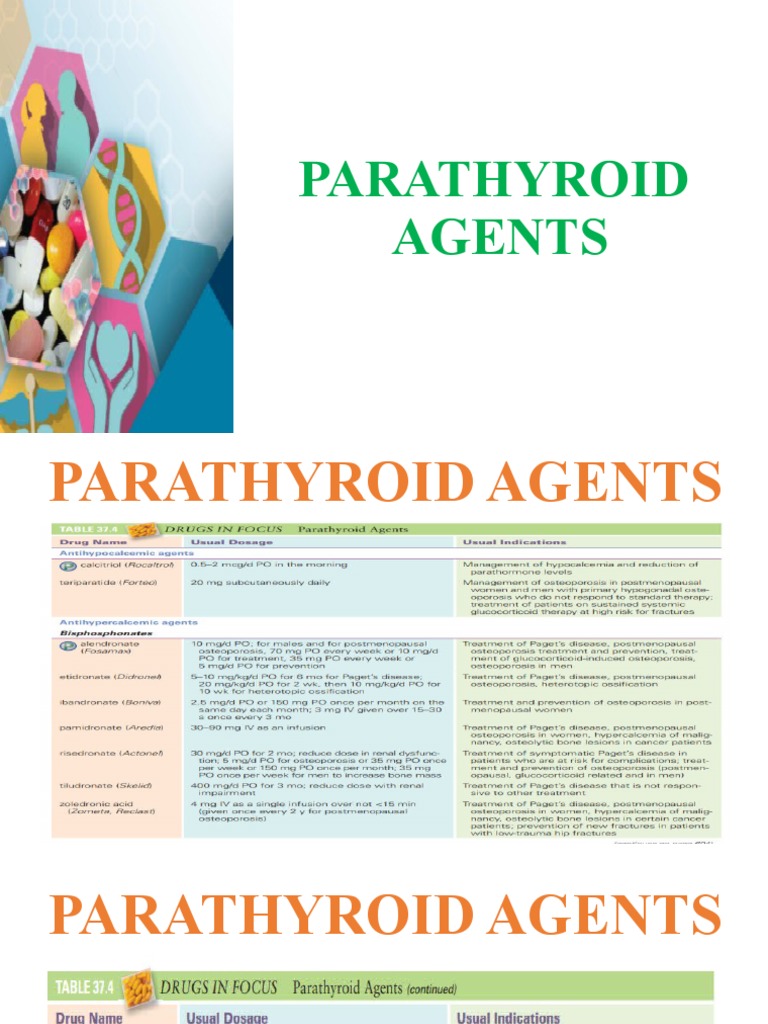 Parathyroid Agents | PDF | Clinical Medicine | Drugs