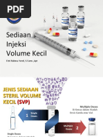 Sediaan Injeksi Volume Kecil | PDF