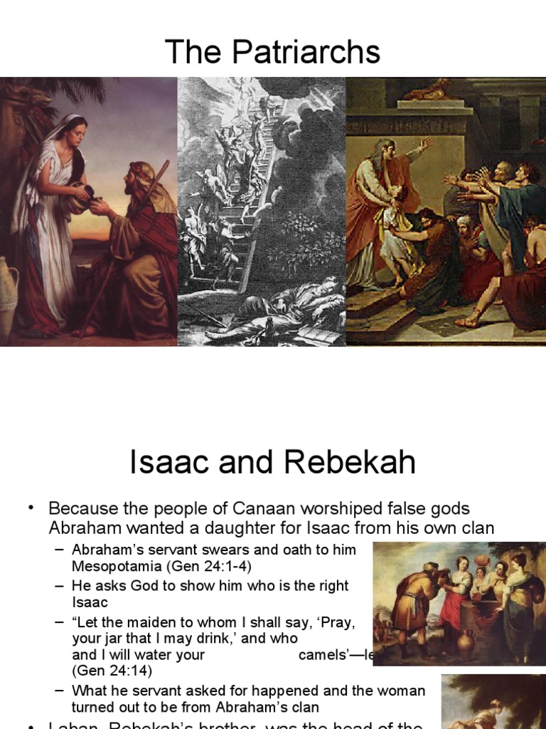 The Patriarchs | PDF | Jacob | Rebecca