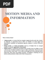 Motion Information Media | PDF | Infographics | Animation