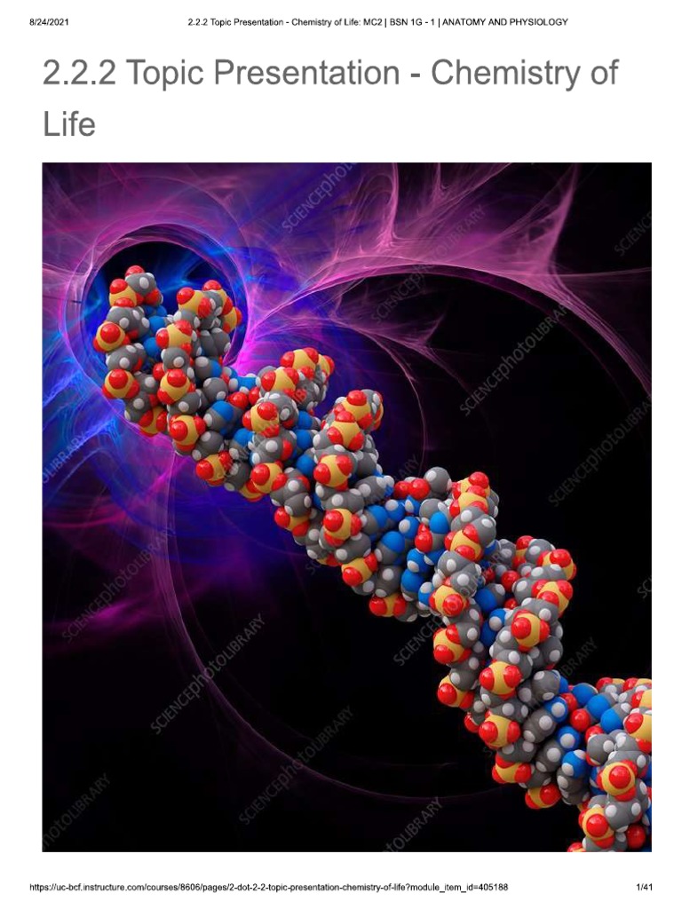 Chemistry of Life | PDF
