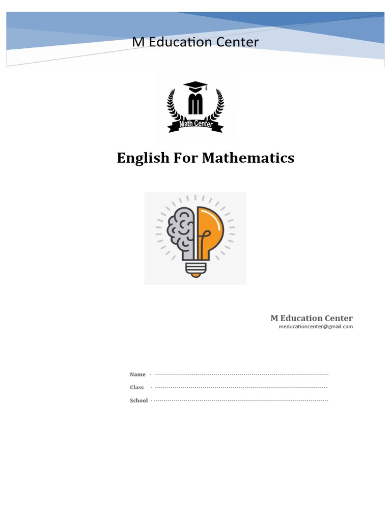 English For Math | PDF | Angle | Mathematical Concepts