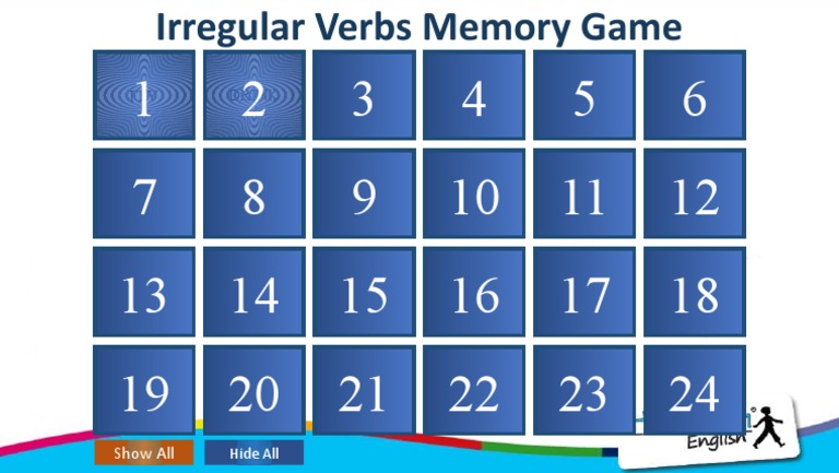 Irregular Verbs Memory Game | PDF