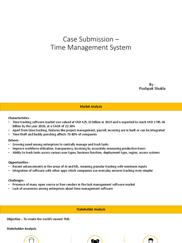 Case Submission - Time Management System | PDF | Mobile App | Analytics