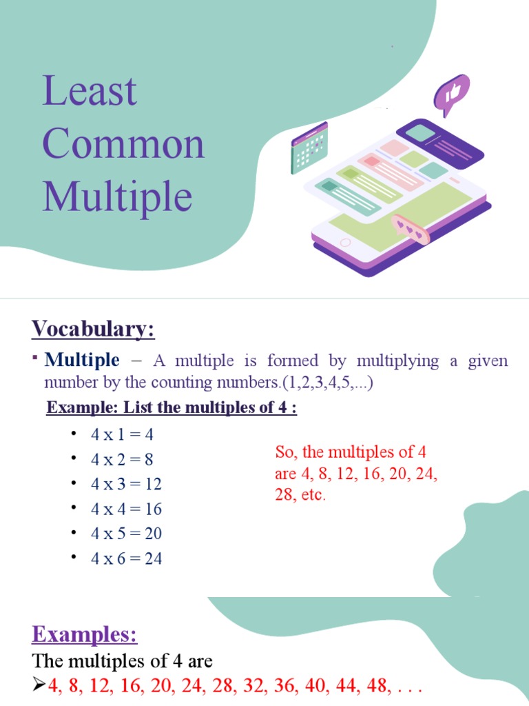 Least Common Multiple | PDF | Factorization | Prime Number