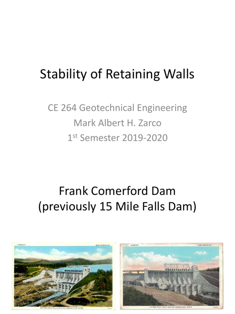 Stability of Retaining Walls | PDF